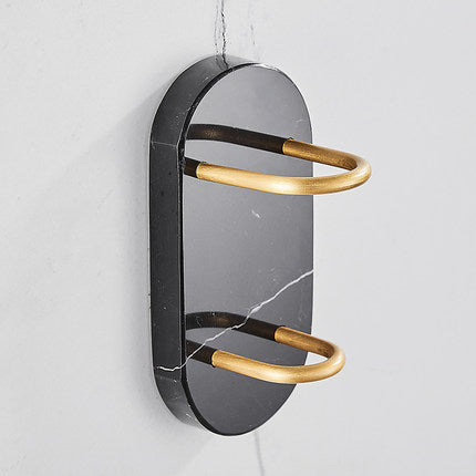 BANCROFT SERIES (BRUSHED GOLD AND BLACK MARBLE ACCENT) - Homequarters