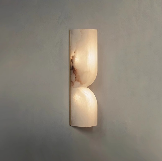 Ivory Alabaster Wall Sconce - Homequarters